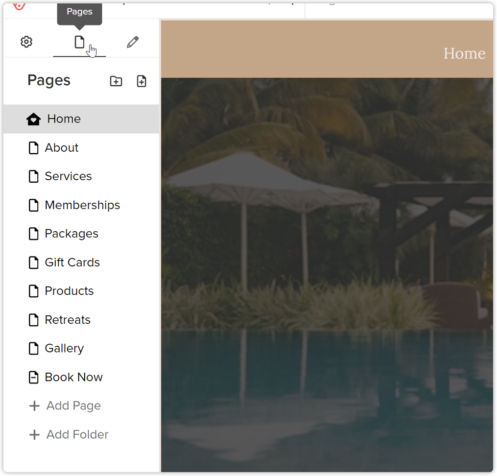 MySite: Change the Home Page – Vagaro Support
