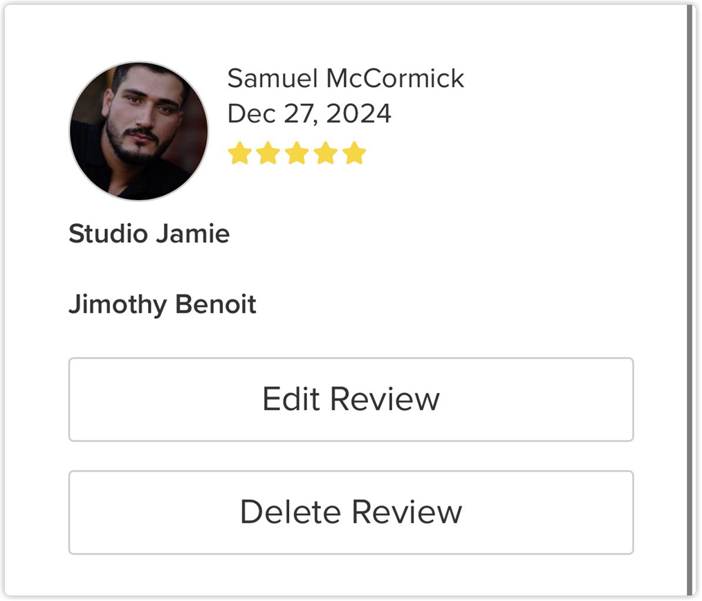 Manage Reviews You've Posted - for Customers of a Vagaro Business ...