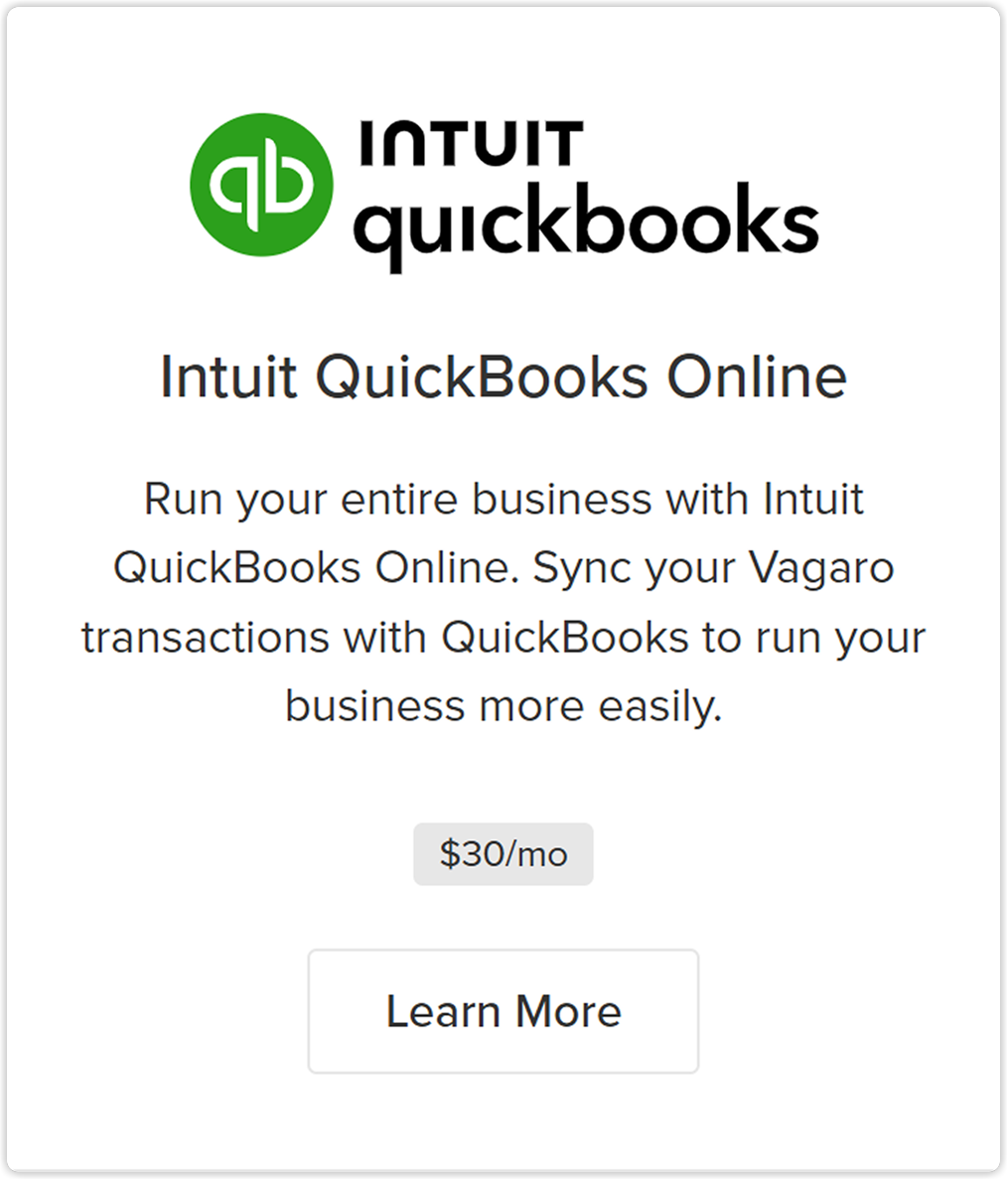 Activate the QuickBooks Integration – Vagaro Support