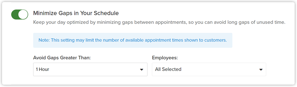 Minimize Gaps in Your Schedule – Vagaro Support