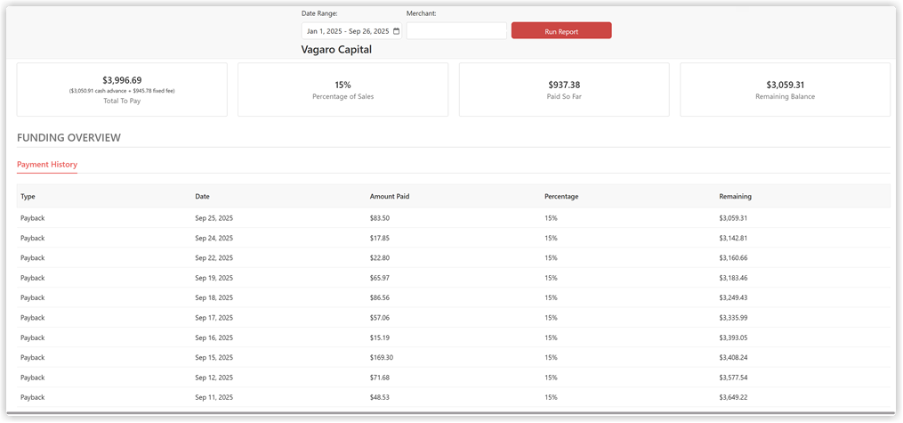 Check Your Vagaro Capital Balance and Payments – Vagaro Support
